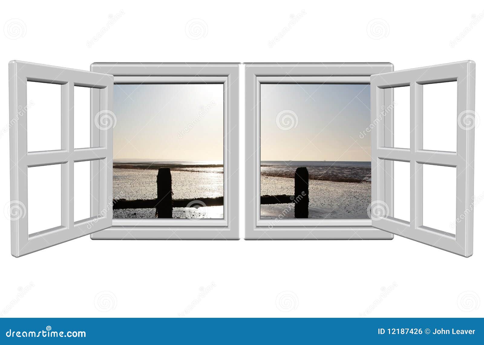 Open windows stock illustration. Illustration of design - 12187426