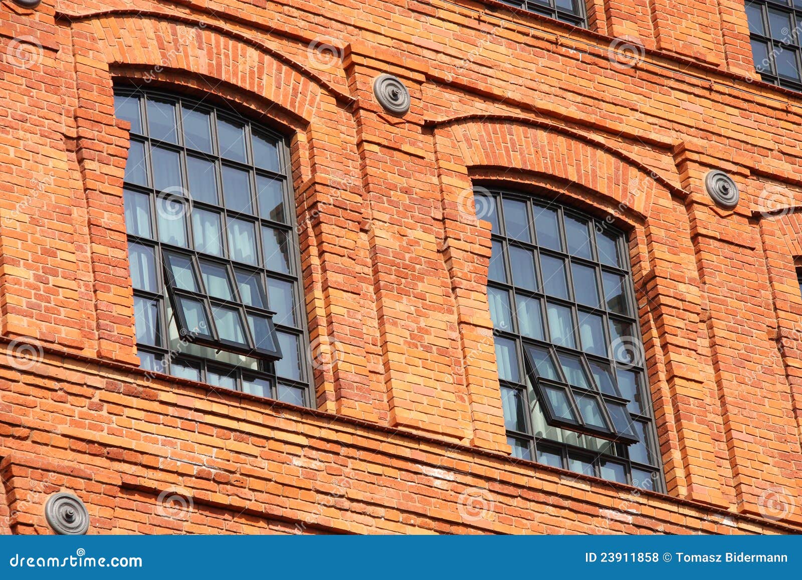 Open windows stock photo. Image of brick, living, house - 23911858