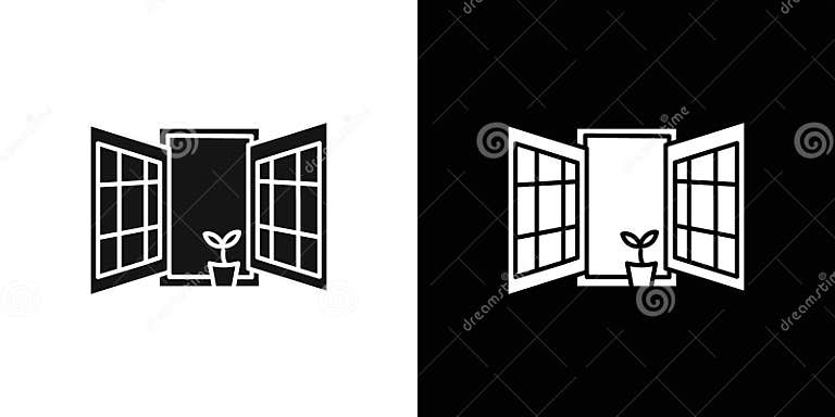 Open Windows Icon Flat Vector Set Outline Stock Vector - Illustration ... Open Windows Icon Flat Vector Set Outline Stock Vector - Illustration ...