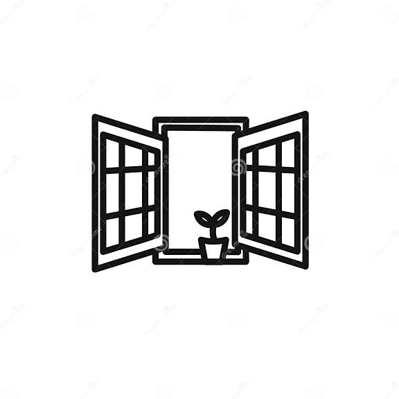 Open Windows Icon Vector Set Collection for Web Stock Illustration ... Open Windows Icon Vector Set Collection for Web Stock Illustration ...
