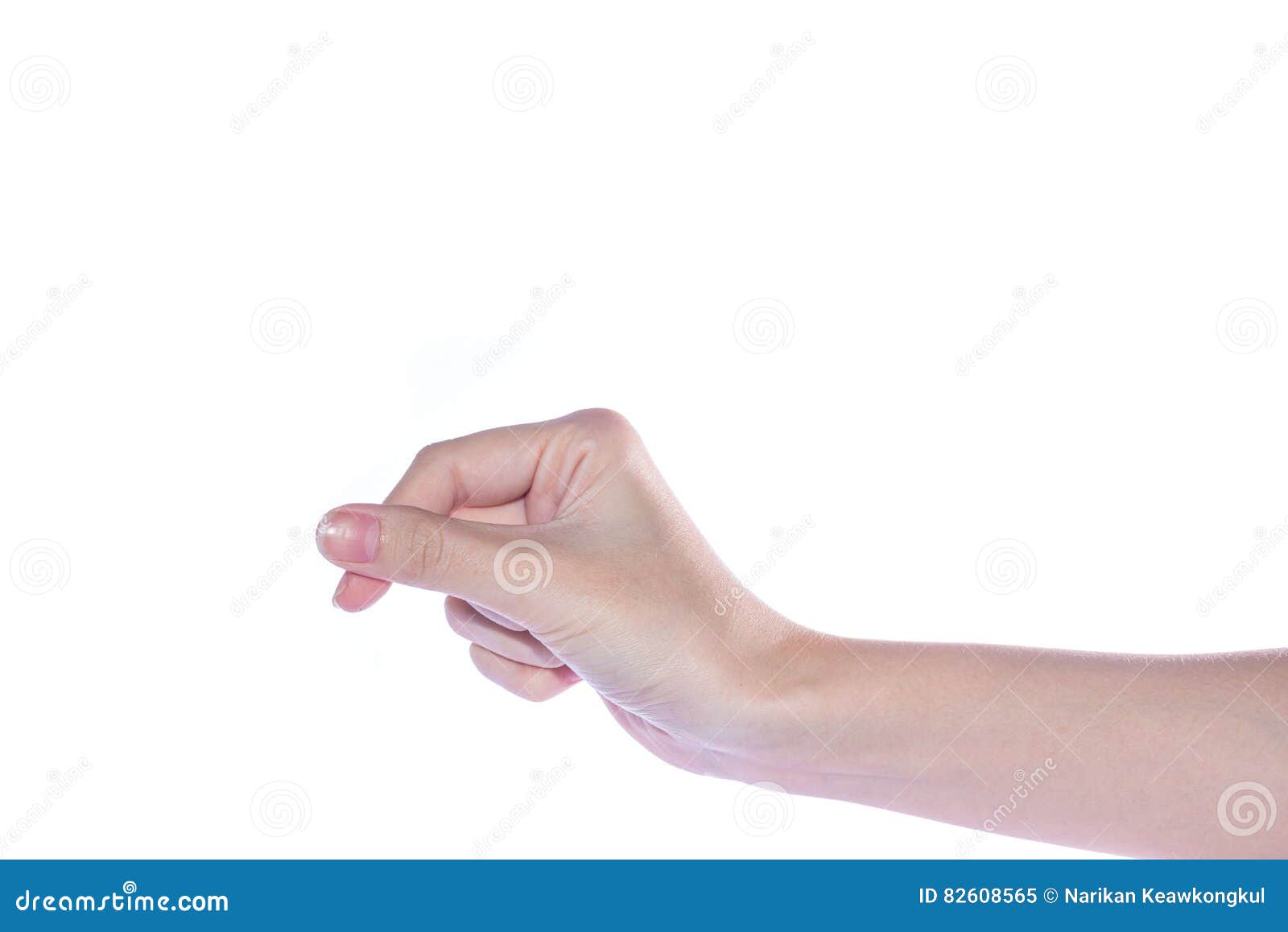 Open Woman Hand on White Background Stock Image - Image of human ...