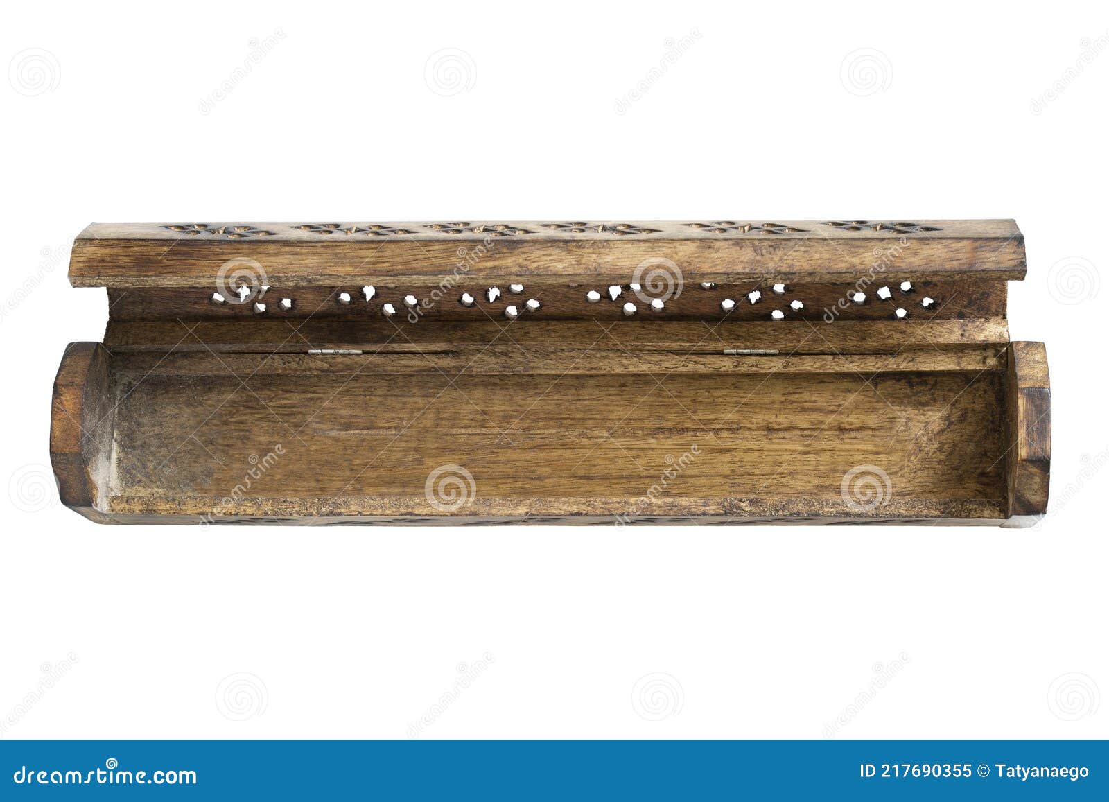 Open wood box isolated stock image. Image of wood, keeping - 217690355