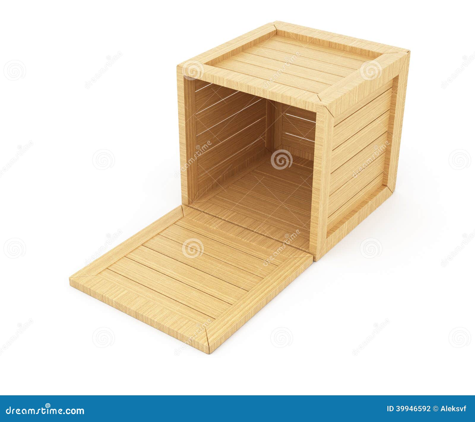 Open wooden box stock illustration. Illustration of crate - 39946592