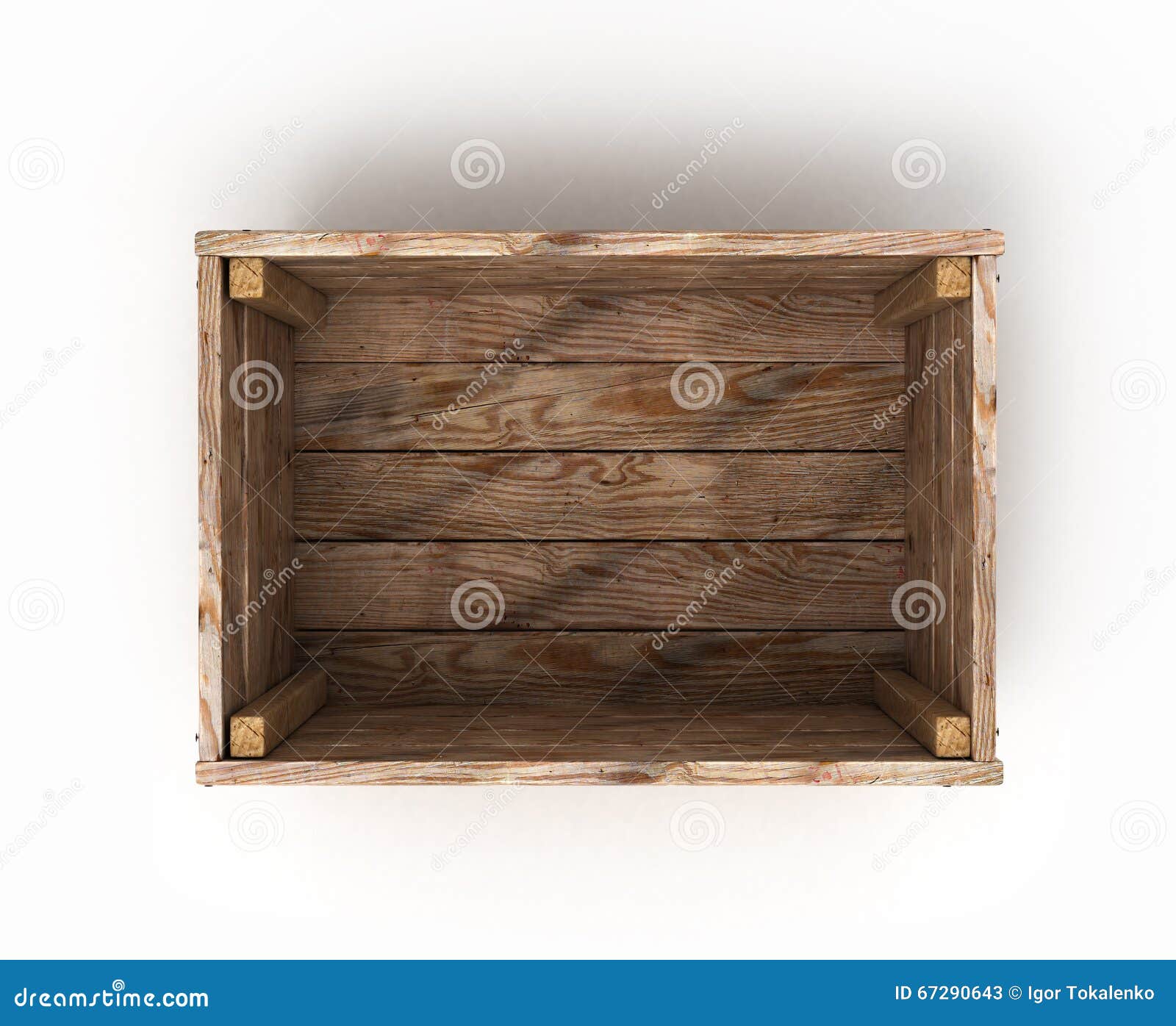 Open Wooden Box on White Background Front View Stock Image - Image of ...