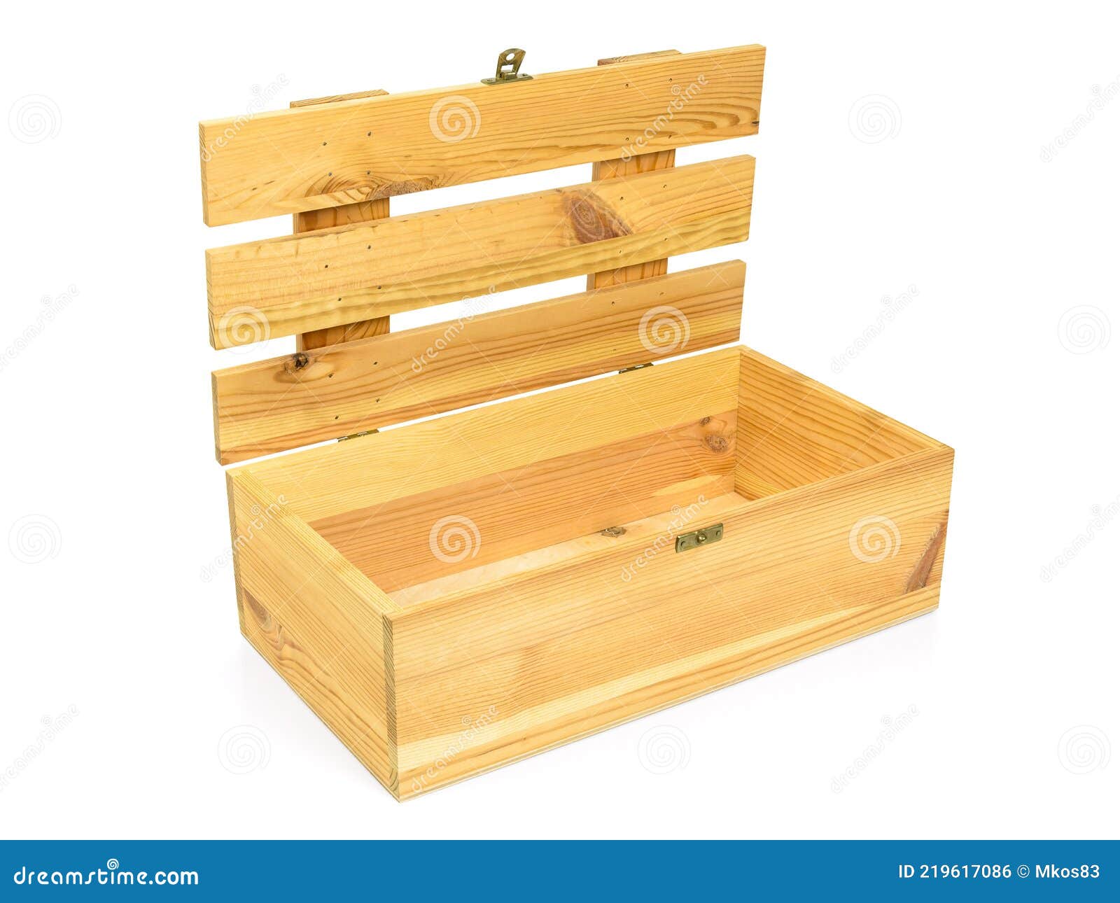 Open Wooden Crate on White Background Stock Photo - Image of export ...