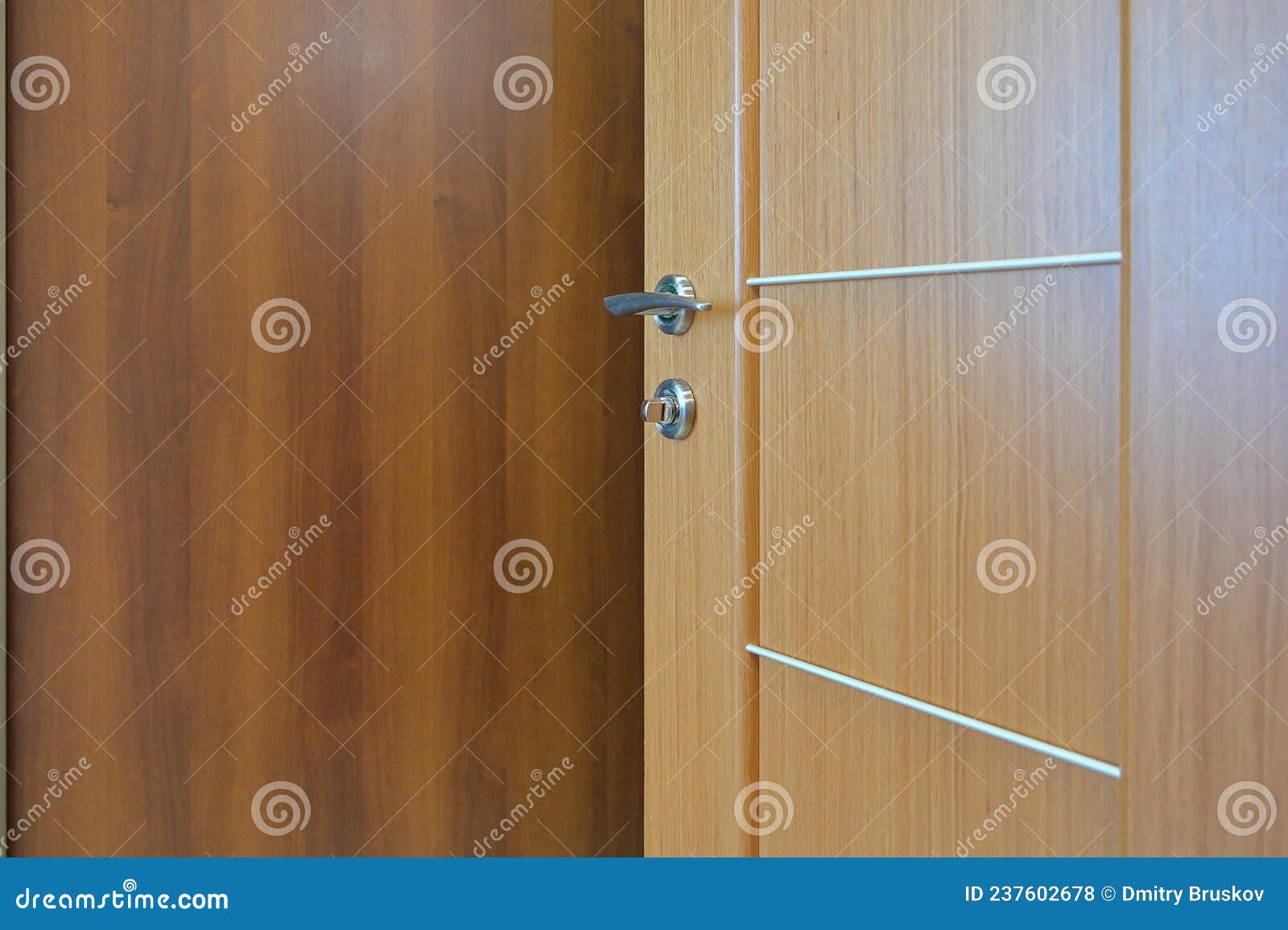 Open wooden door isolation stock photo. Image of glass - 237602678