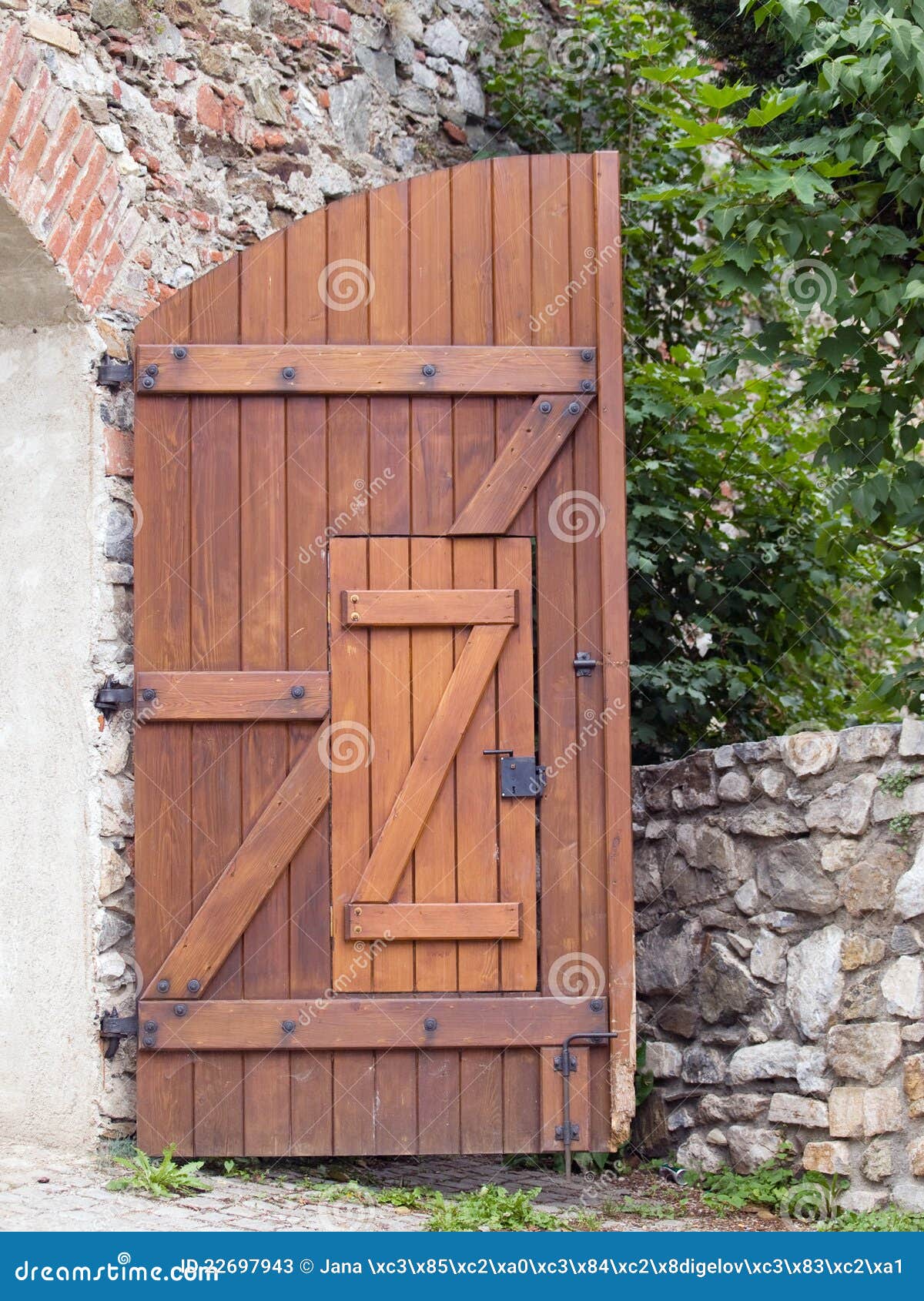 Open wooden gate stock image. Image of gate, outdoor - 22697943