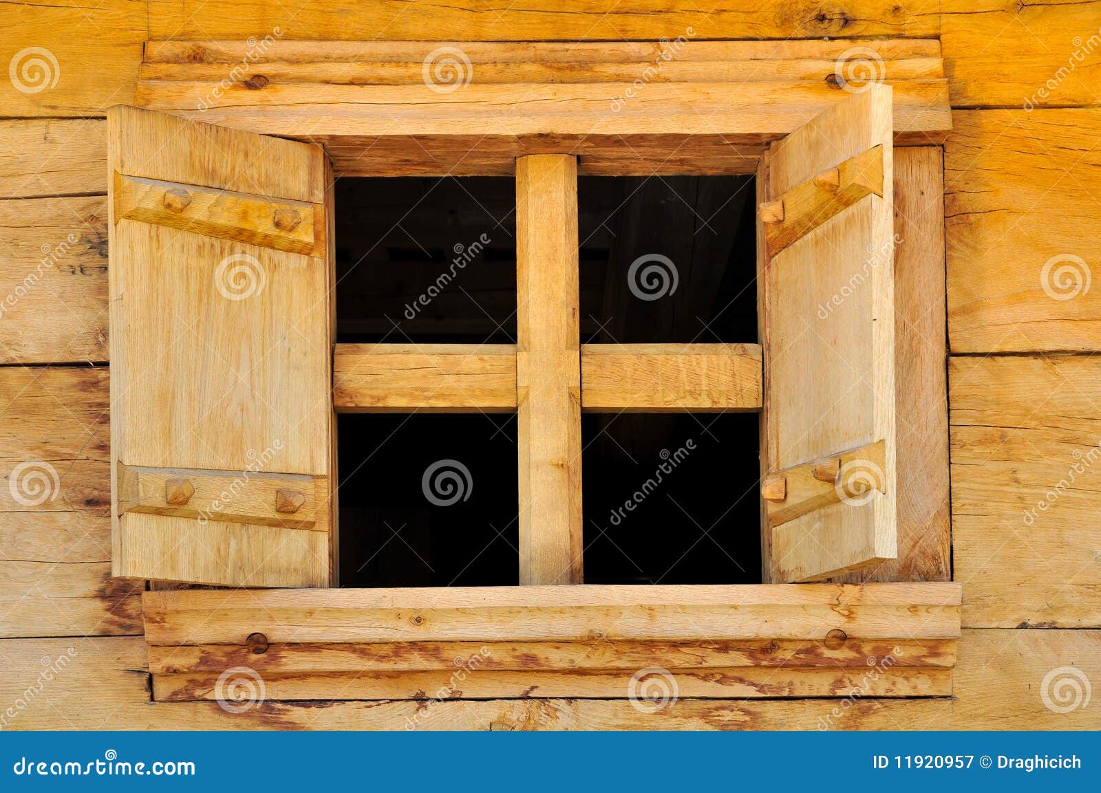 Open wooden window stock image. Image of craft, outdoor - 11920957