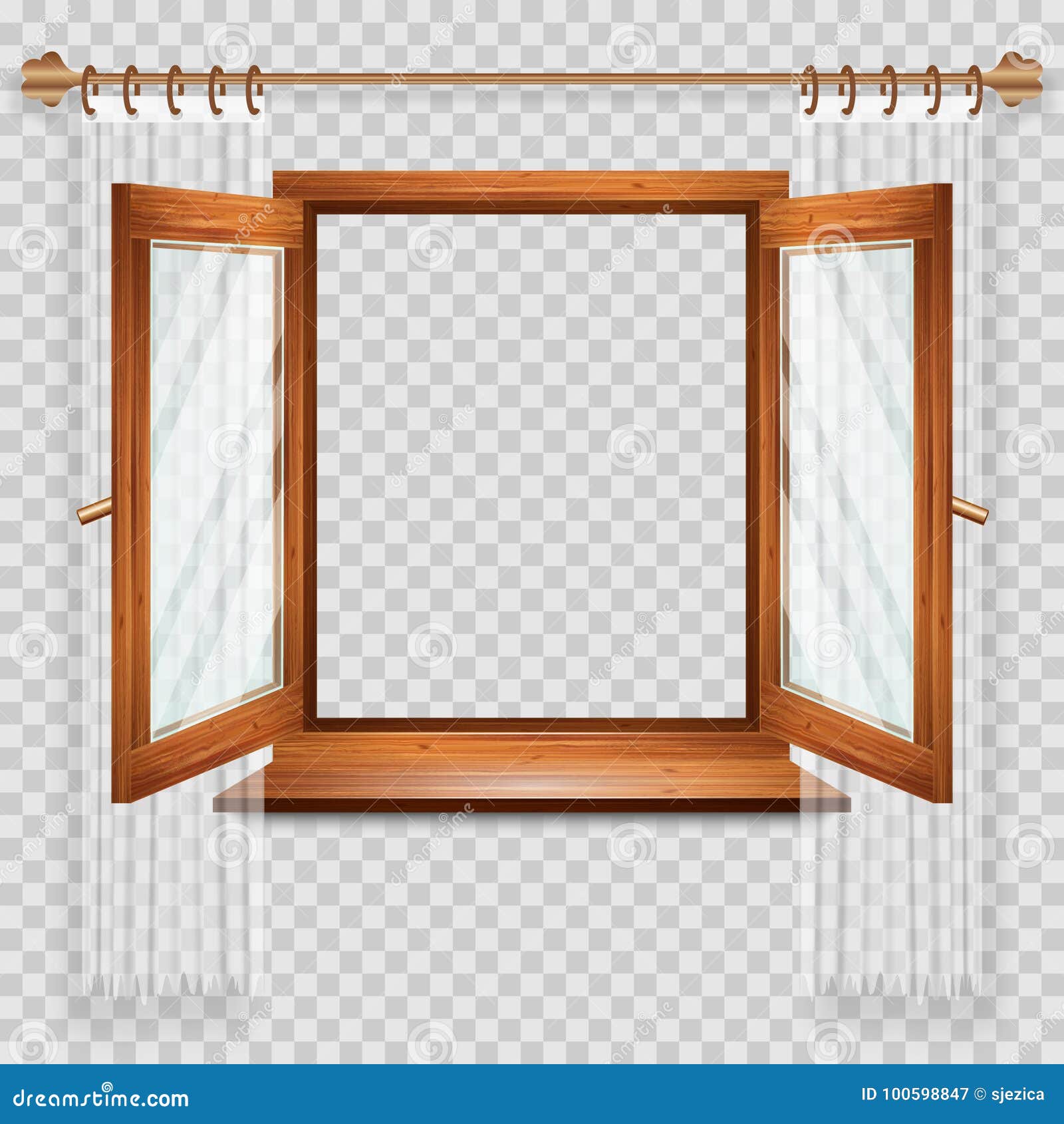 Open Window Frame