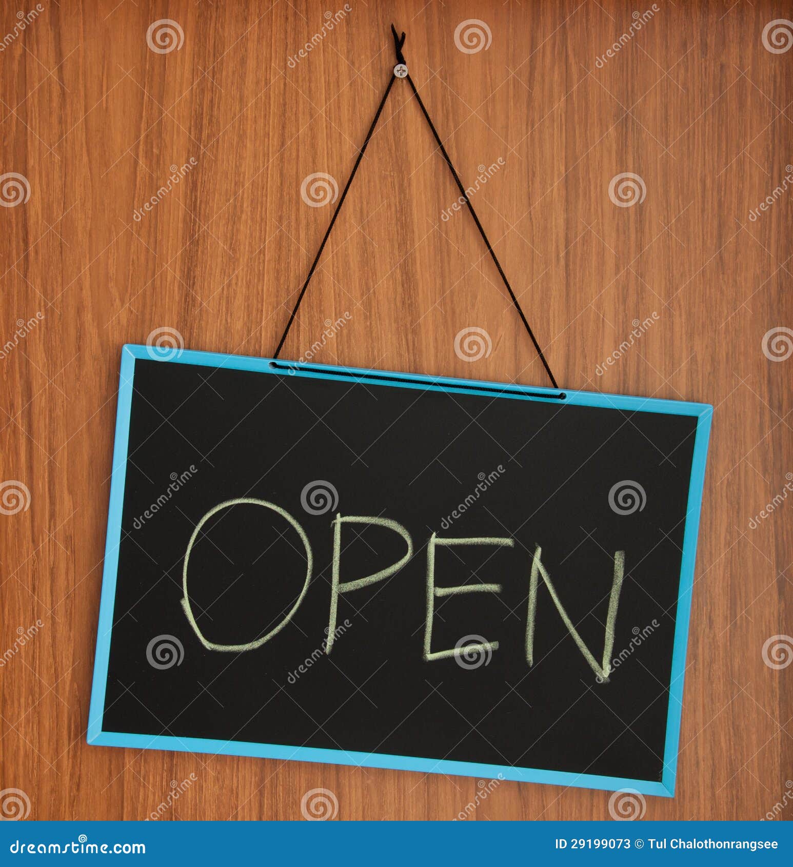 Open word on blackboard stock image. Image of symbol - 29199073