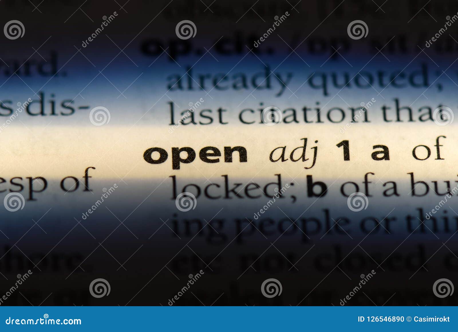 Open stock photo. Image of isolated, closeup, definition - 126546890