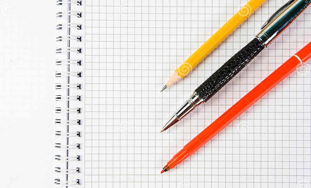 Open writing book stock photo. Image of page, mesh, spiral - 14633448