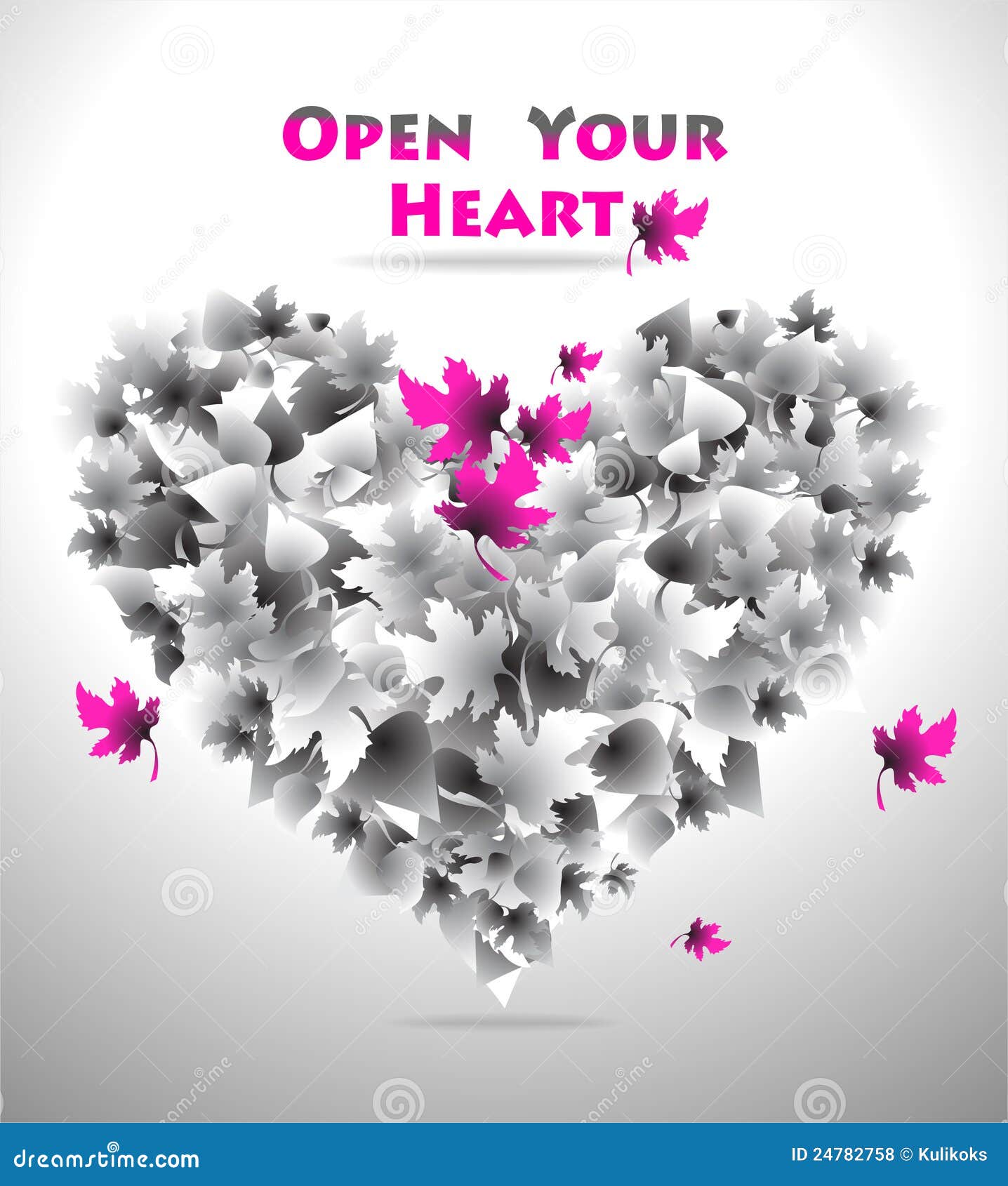 Open Your Heart stock vector. Illustration of kindness - 24782758