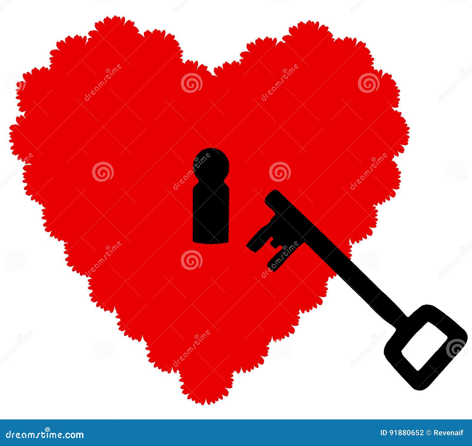 Open Your Heart stock illustration. Illustration of concept - 91880652