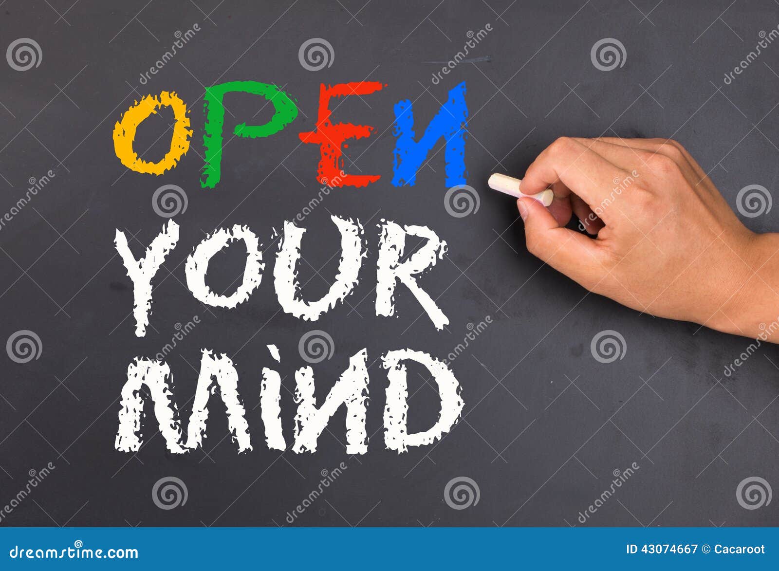 Open your mind stock image. Image of blackboard, brainstorm - 43074667