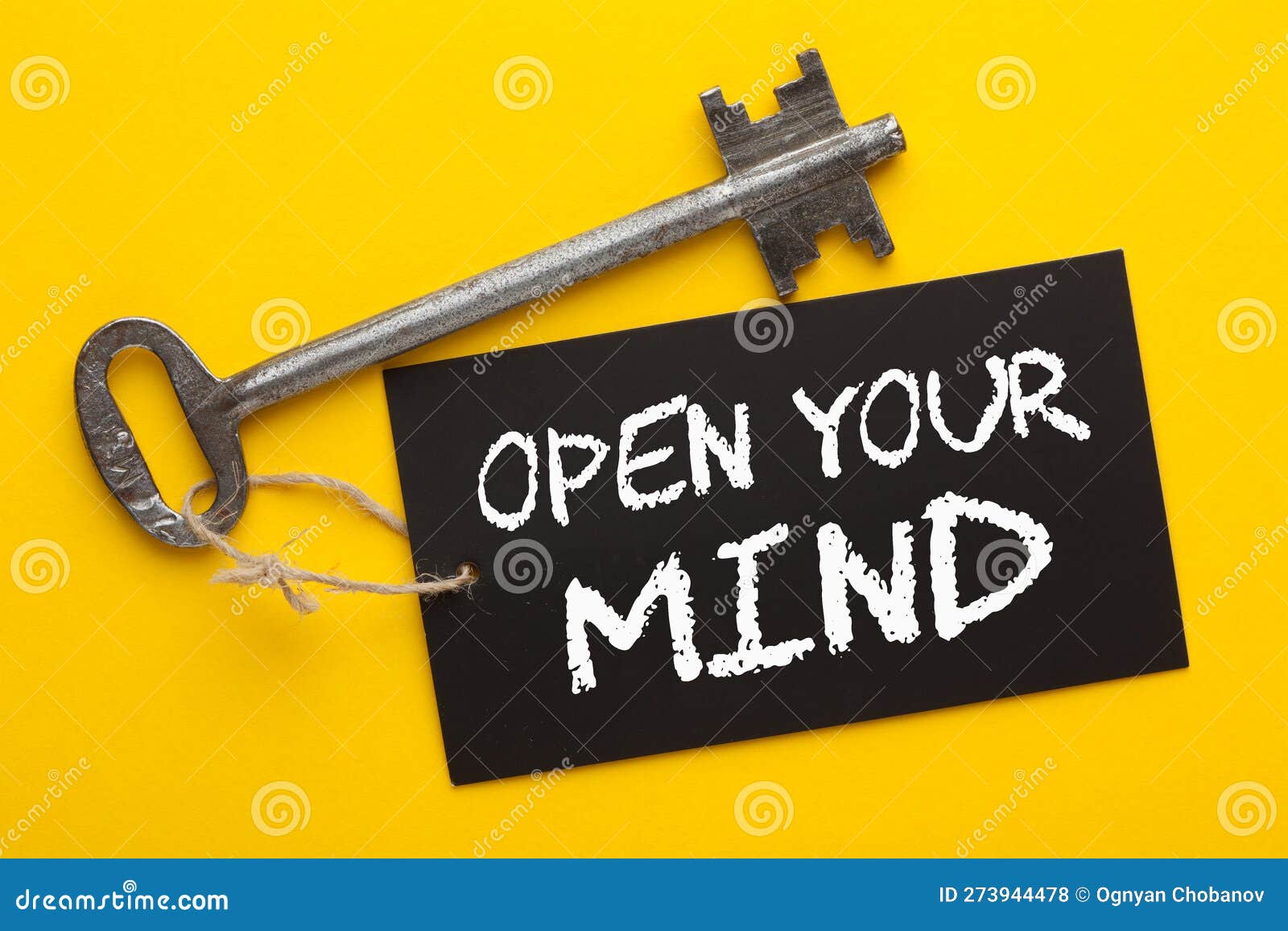 Open Your Mind with a Key Concept Stock Photo - Image of business ...