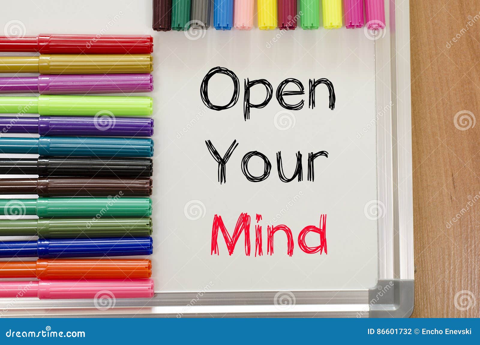 Open Your Mind Text Concept Stock Photo - Image of education, school ...
