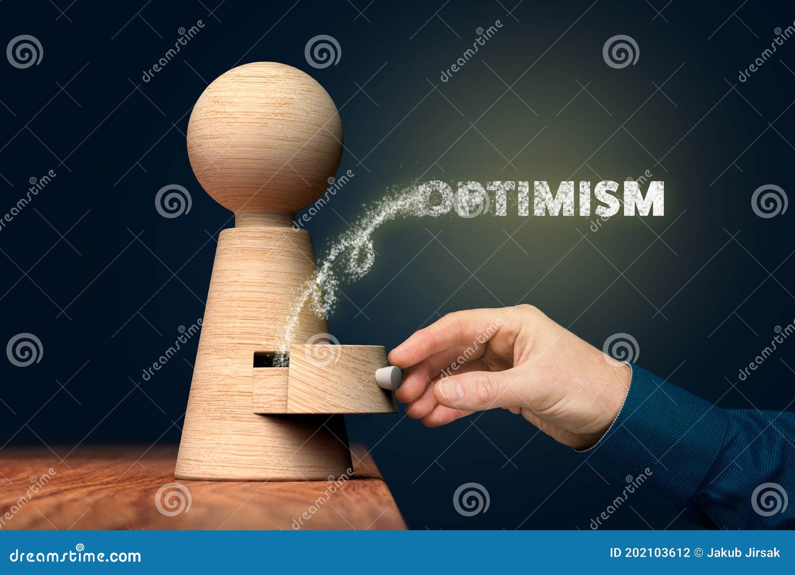 Open Your Mind To Be Optimistic Stock Photo - Image of goal, concept ...