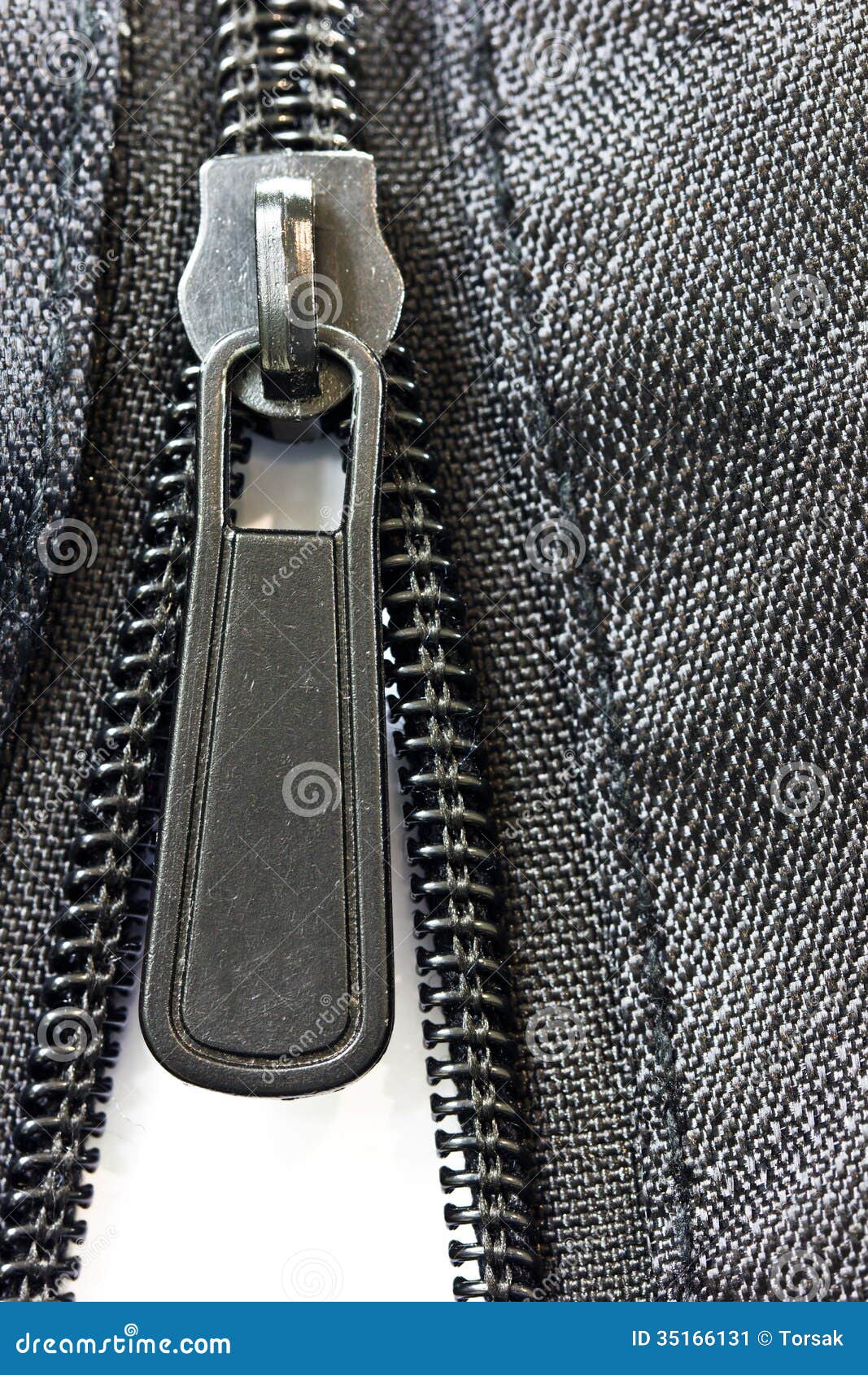 Open Zipper . Black Isolation Stock Image - Image of design, object ...