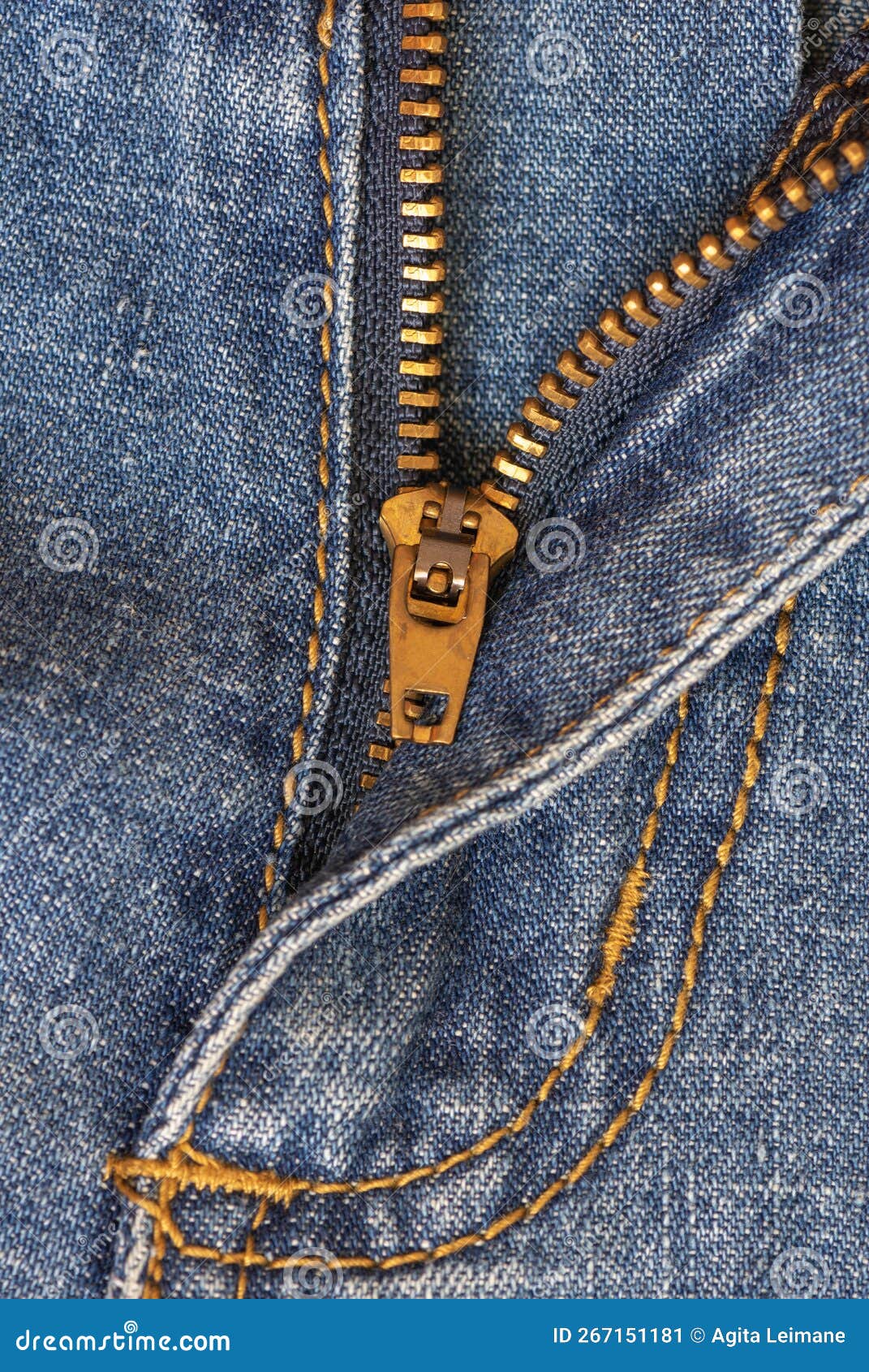 Open Zipper on Blue Jeans . Stock Image - Image of close, navy: 267151181