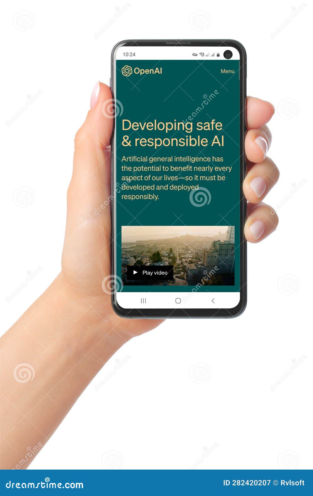 OpenAI ChatGPT Page on Phone Screen in Hand. OpenAI is Non-profit ... OpenAI ChatGPT Page on Phone Screen in Hand. OpenAI is Non-profit ...