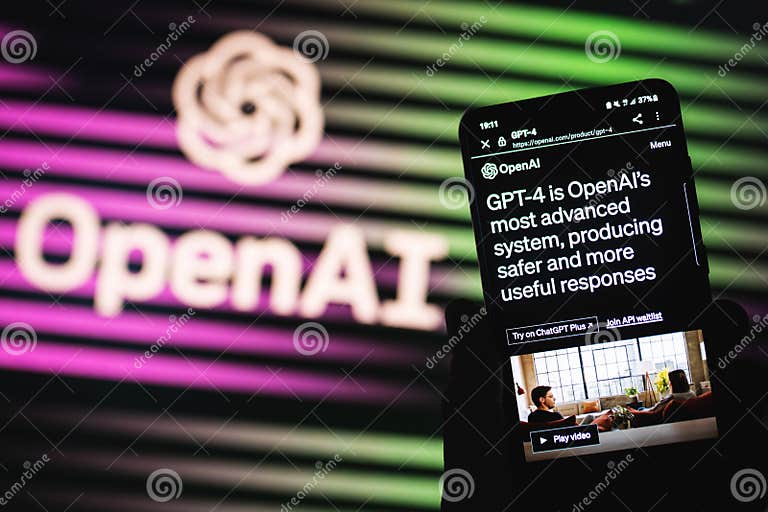 GPT-4 AI chatbot by OpenAI editorial stock photo. Image of internet ... GPT-4 AI chatbot by OpenAI editorial stock photo. Image of internet ...