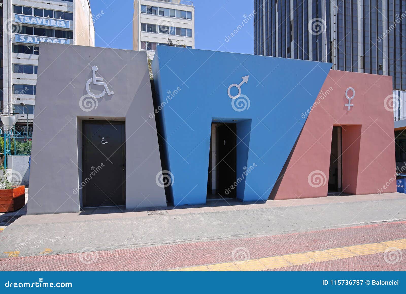 Openbare Toiletten redactionele fotografie. Image of griekenland ...