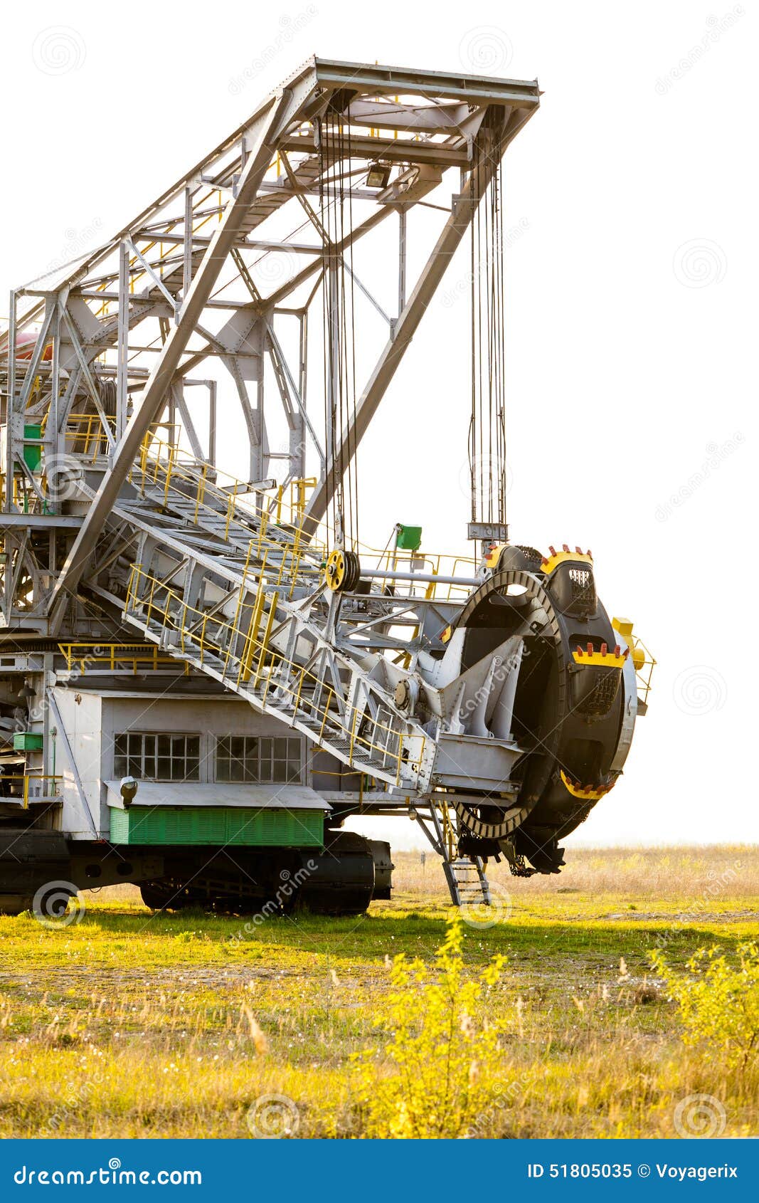Opencast Brown Coal Mine. Bucket Wheel Excavator Stock Image - Image of ...