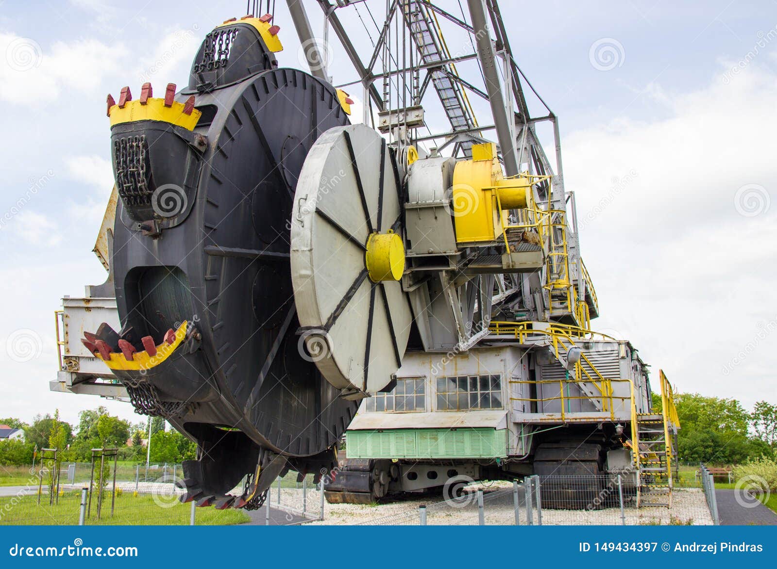 Opencast Brown Coal Mine. Excavator SchRs-315. Extractive Industry ...