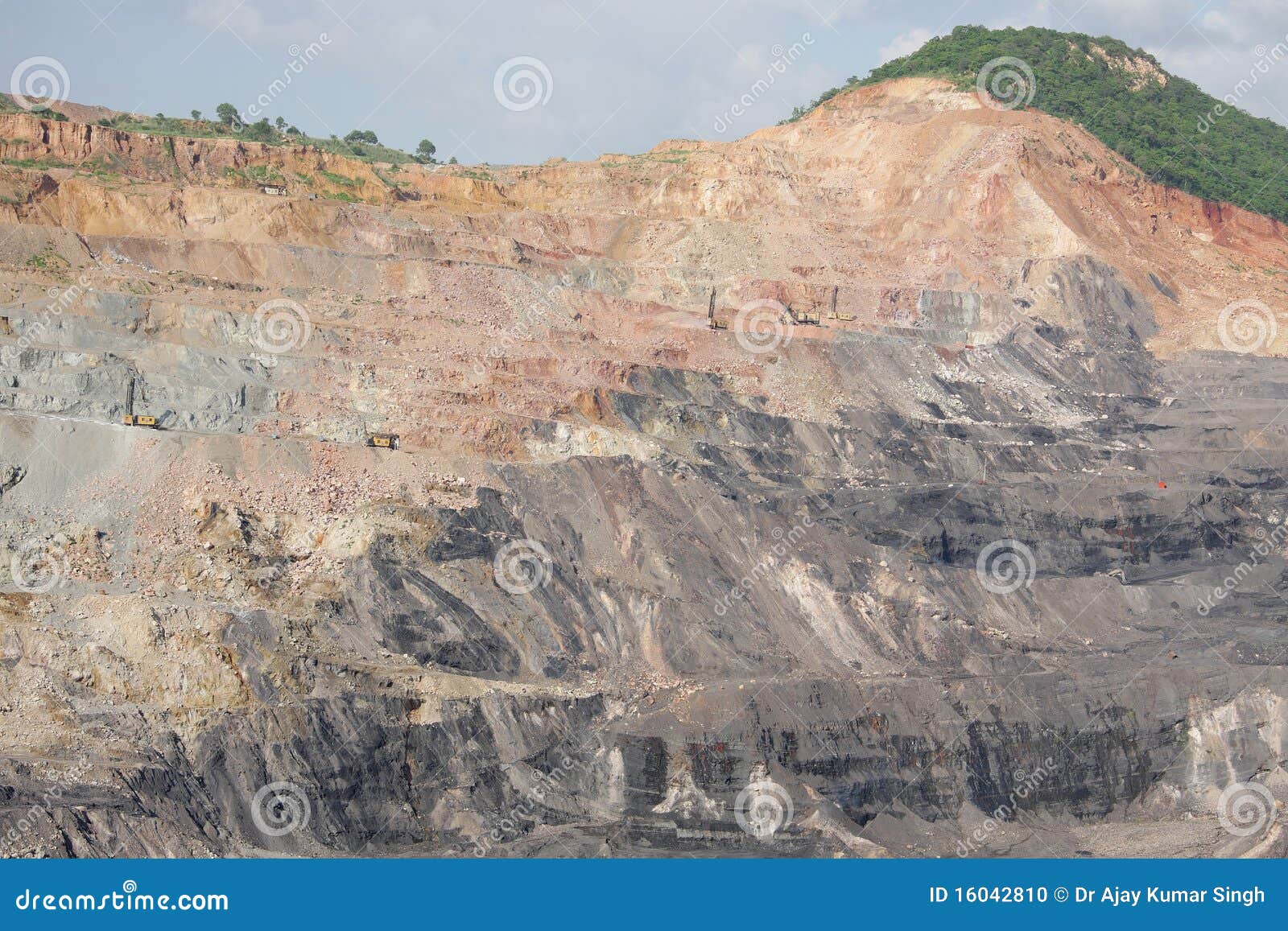 Opencast coal mine stock photo. Image of overburden, environmental ...