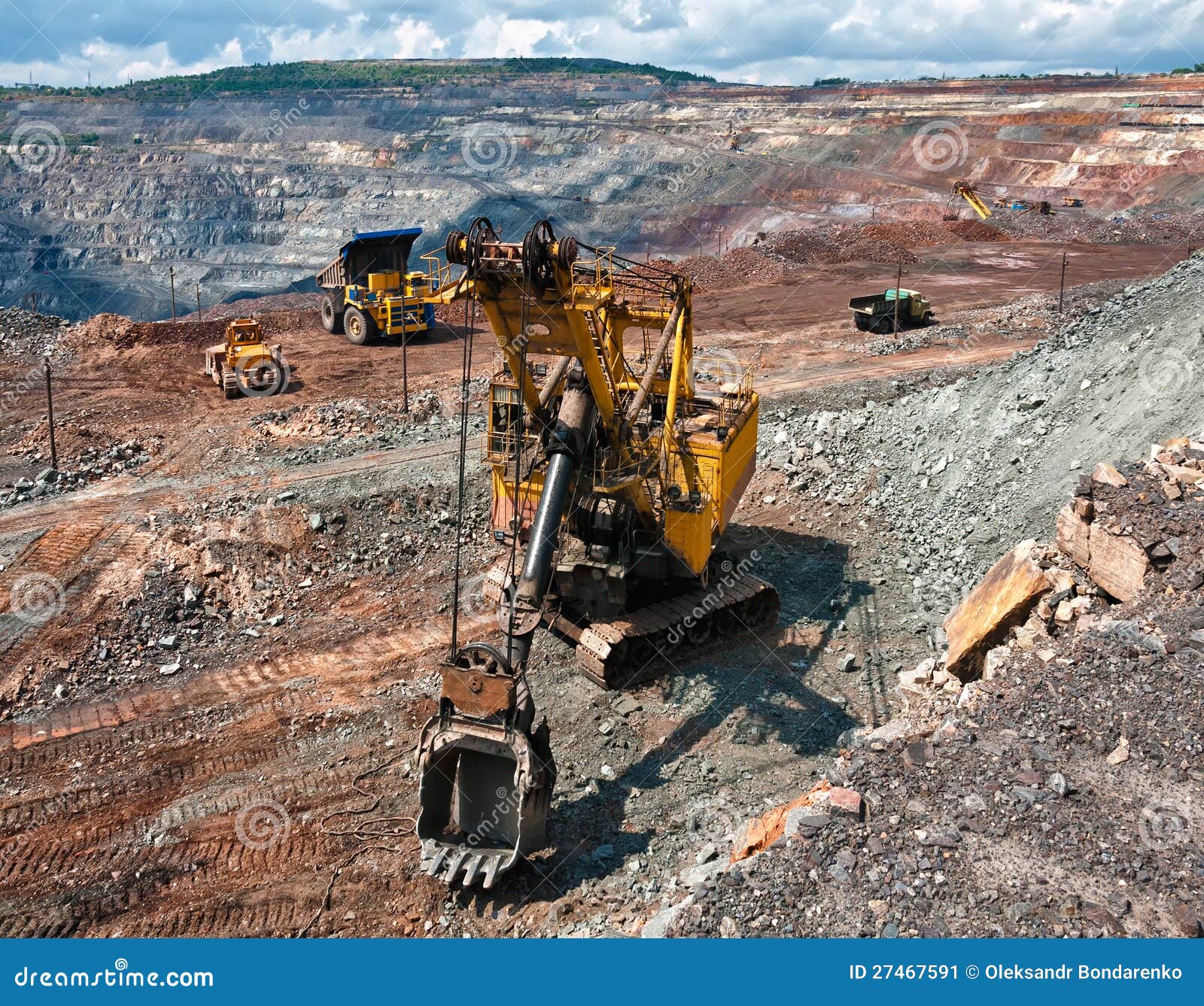 Opencast mine stock image. Image of environment, geology - 27467591