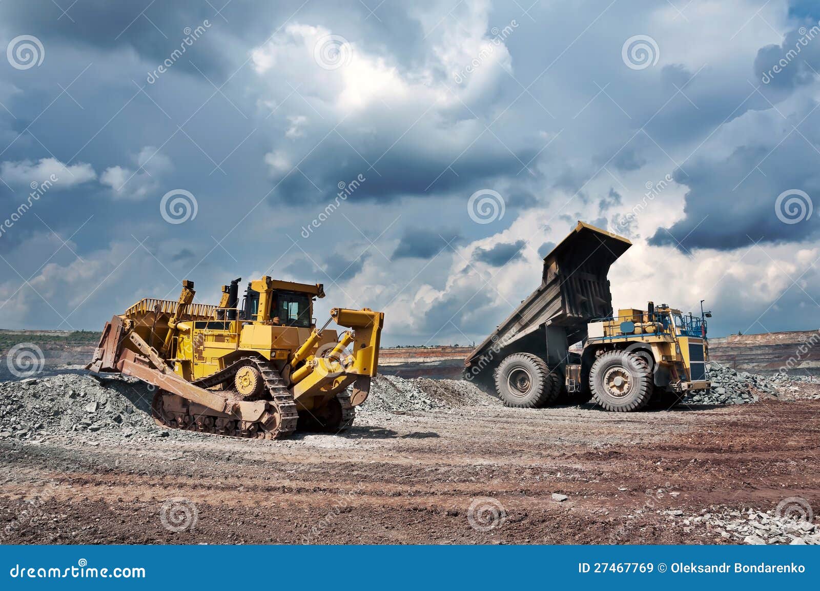 Opencast mine stock image. Image of industrial, excavation - 27467769