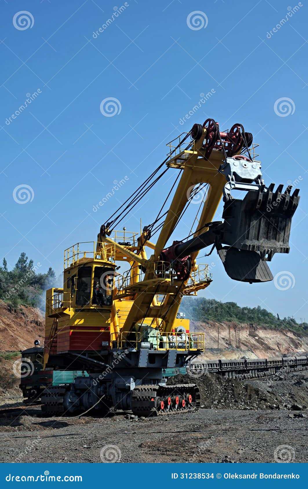 Opencast mine stock photo. Image of industry, freight - 31238534