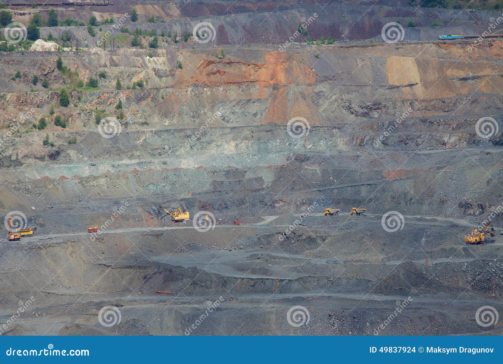 Opencast mining stock photo. Image of mining, opencast - 49837924
