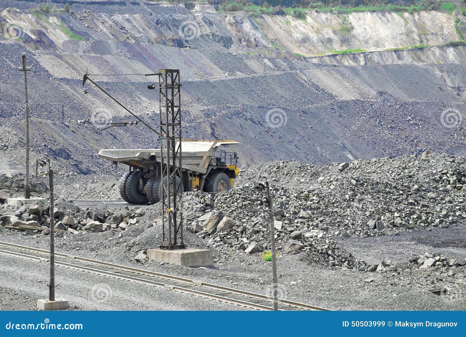 Opencast mining stock image. Image of mineral, geology - 50503999