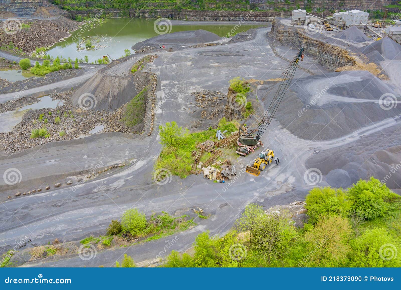 Quarry For The Extraction Of Marble. Ruskeala Park, Karelia, Russia ...