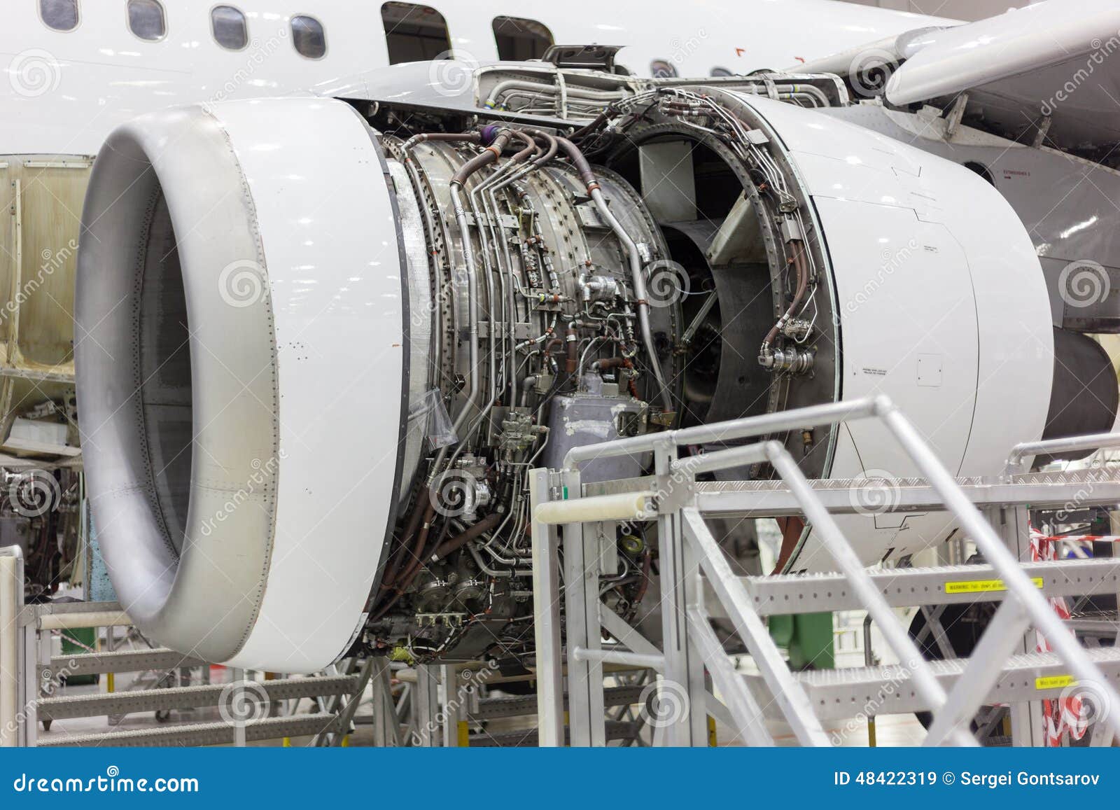 Opened Aircraft Engine Stock Image | CartoonDealer.com #3045265