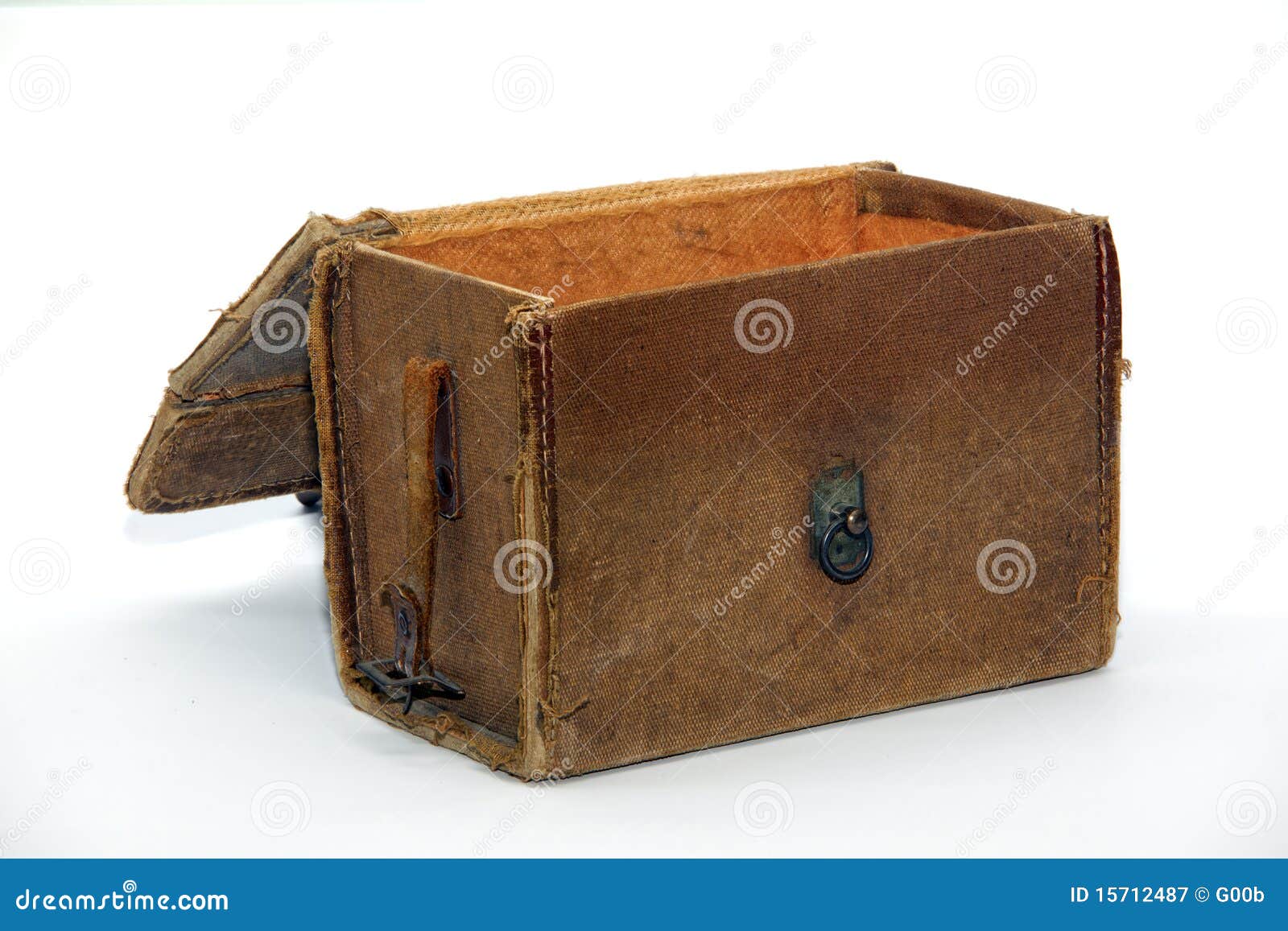 Opened antique pouch stock image. Image of damaged, worn - 15712487