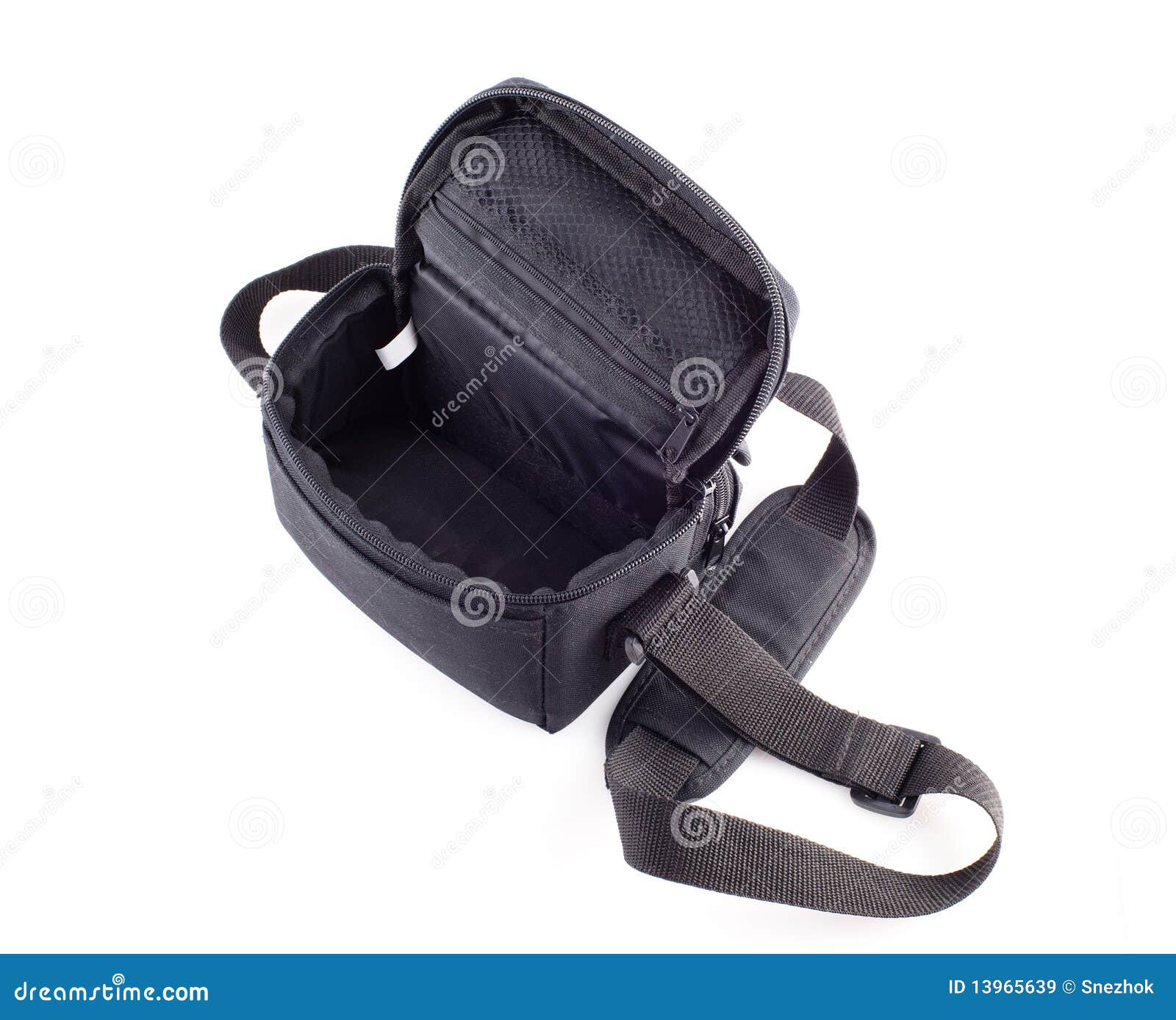 Opened bag stock image. Image of white, zipper, black - 13965639