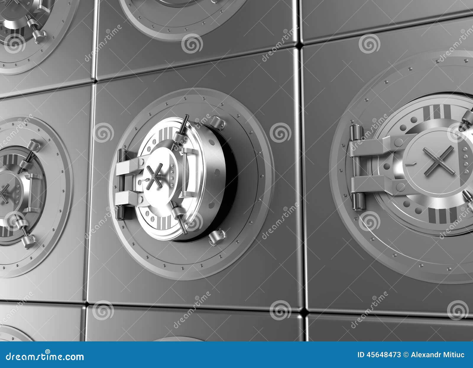 Opened bank deposit cell stock illustration. Illustration of opened ...