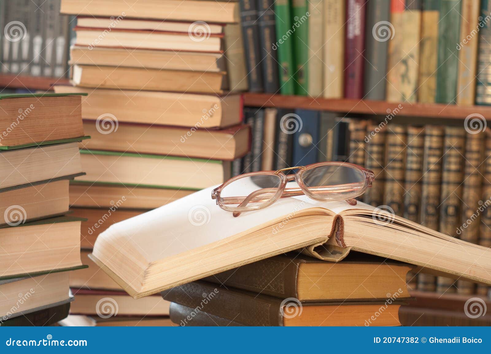 Opened book stock photo. Image of open, bookshelf, read - 20747382