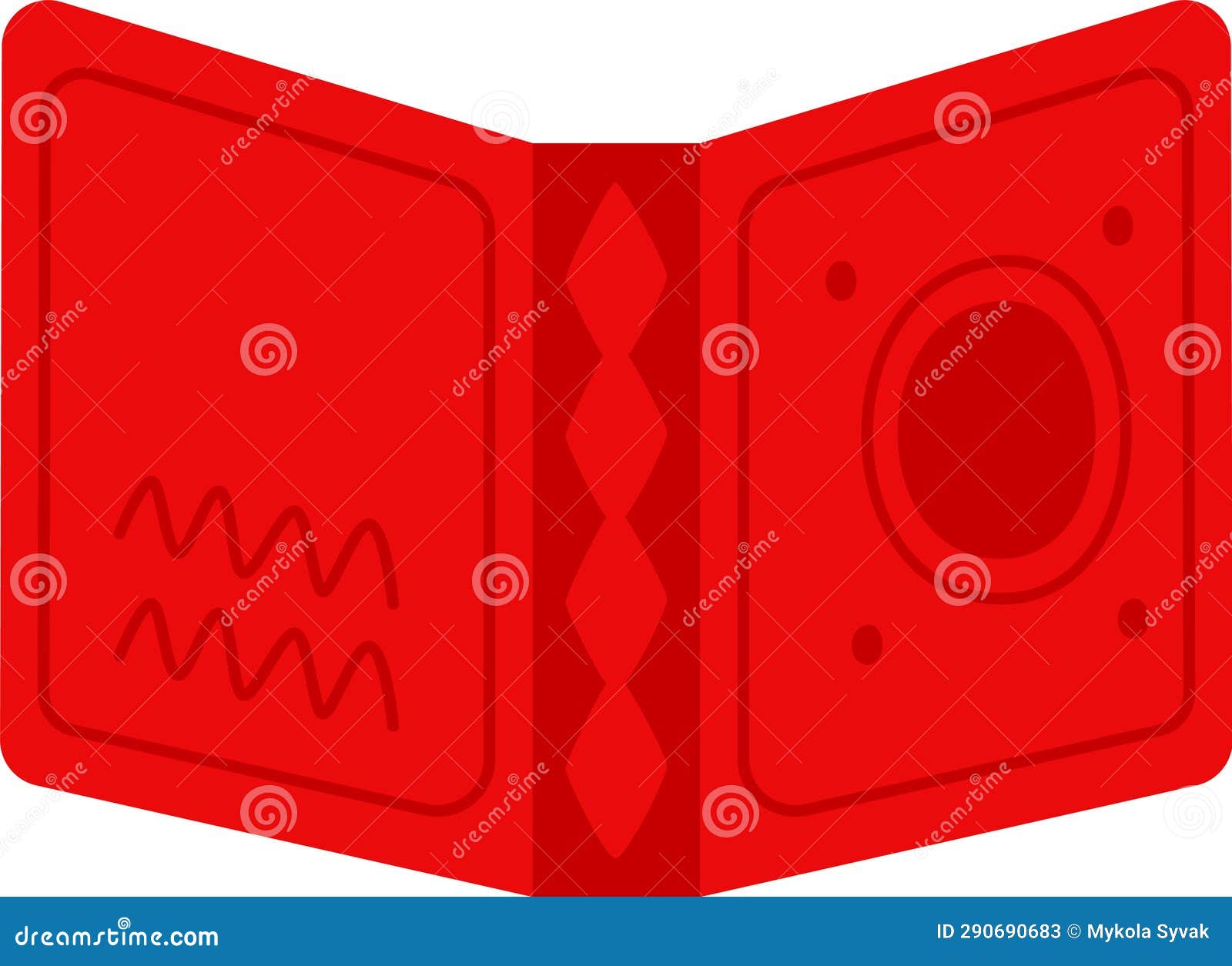 Opened Book Back stock vector. Illustration of study - 290690683