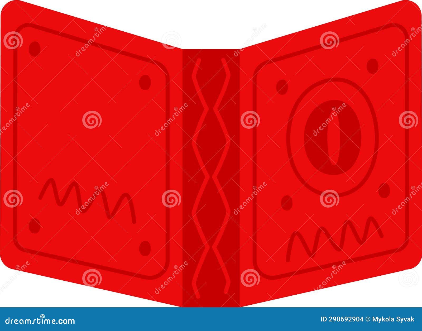 Opened Book Back stock vector. Illustration of bookstore - 290692904