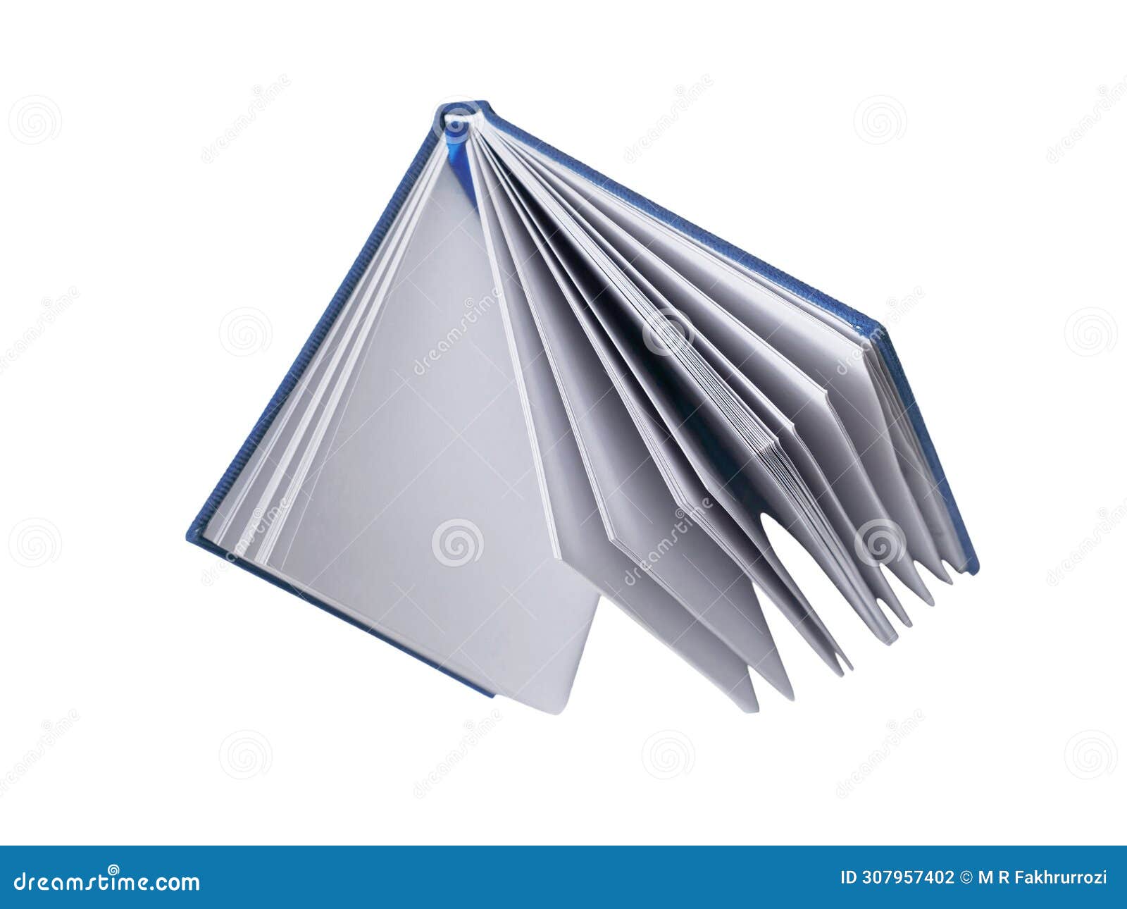 Opened Book, Cut Out Isolated Stock Photo - Image of sheet, single ...
