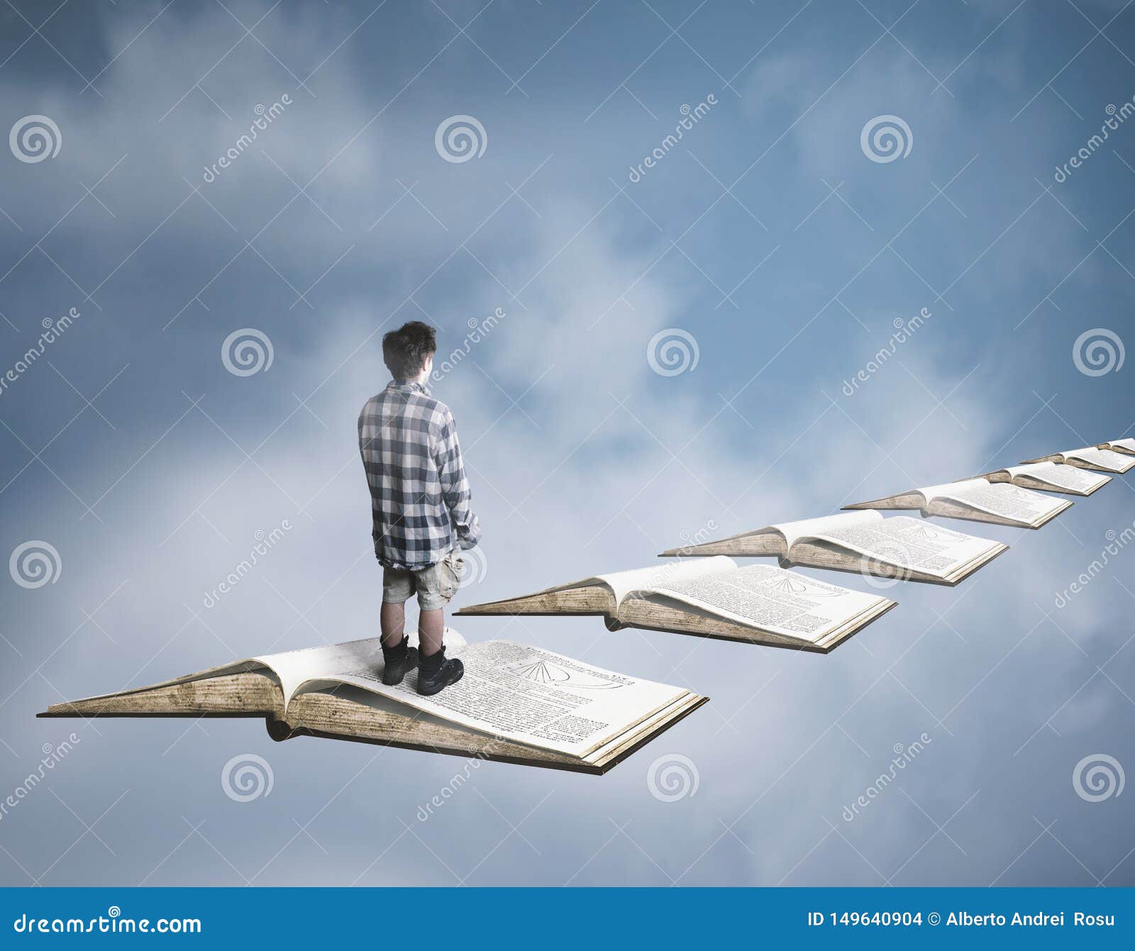 Opened book flying stock photo. Image of lecture, research - 149640904