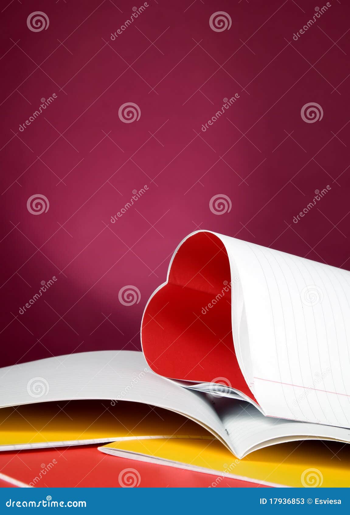 Opened Book and Heart Shape Stock Image - Image of open, book: 17936853