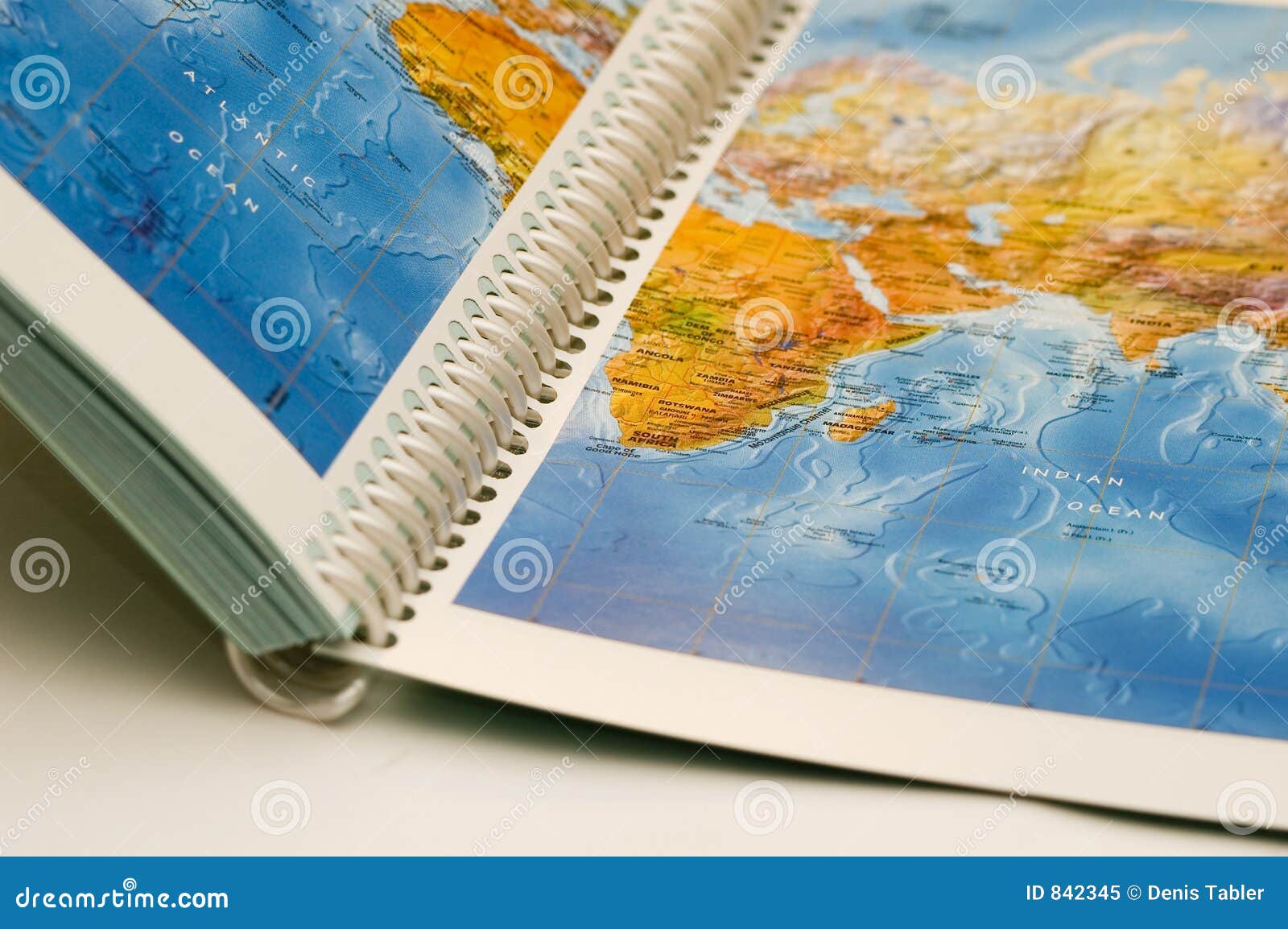Opened book with map on it stock image. Image of world - 842345