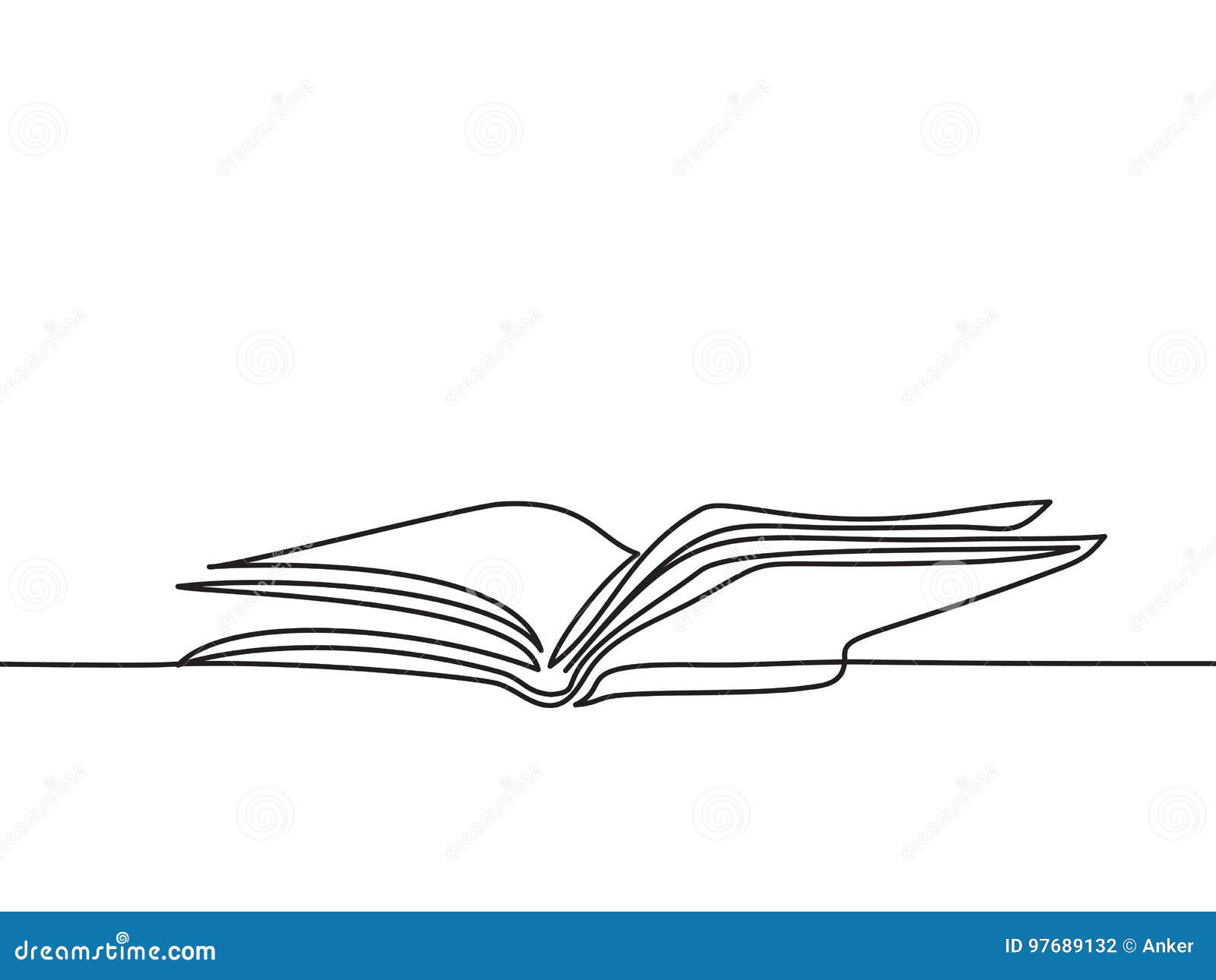 Opened Book. Science, Hobby, Education Concept Cartoon Vector ...