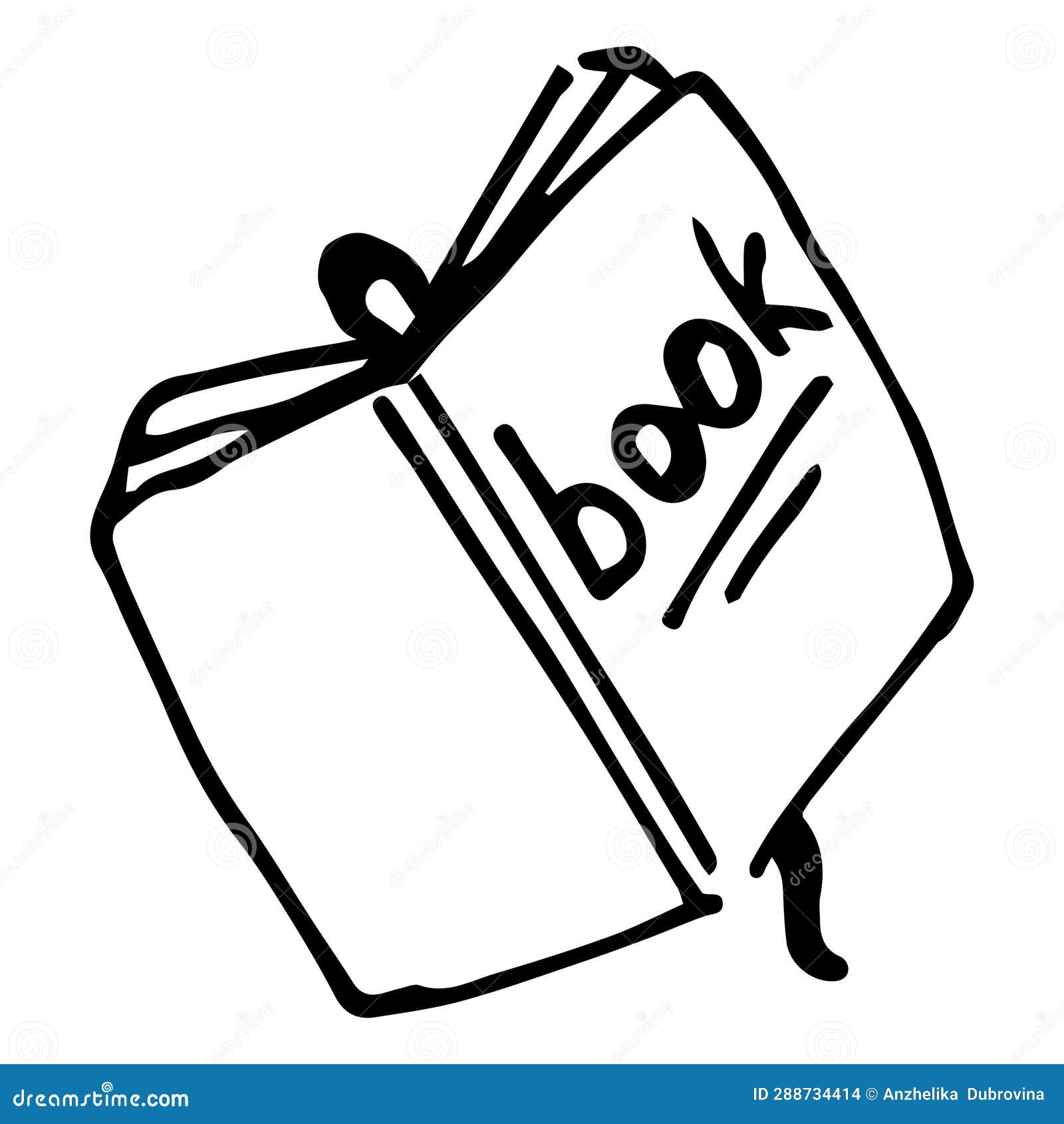 Opened Book Vector. Book Linear Icon. Schooling Stock Vector ...