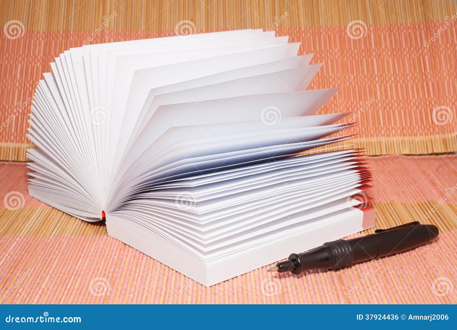 Opened booknote stock photo. Image of page, education - 37924436